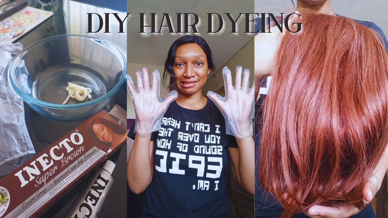 DIY beauty vlog | dye this wig with me | inecto hair dye - YouTube