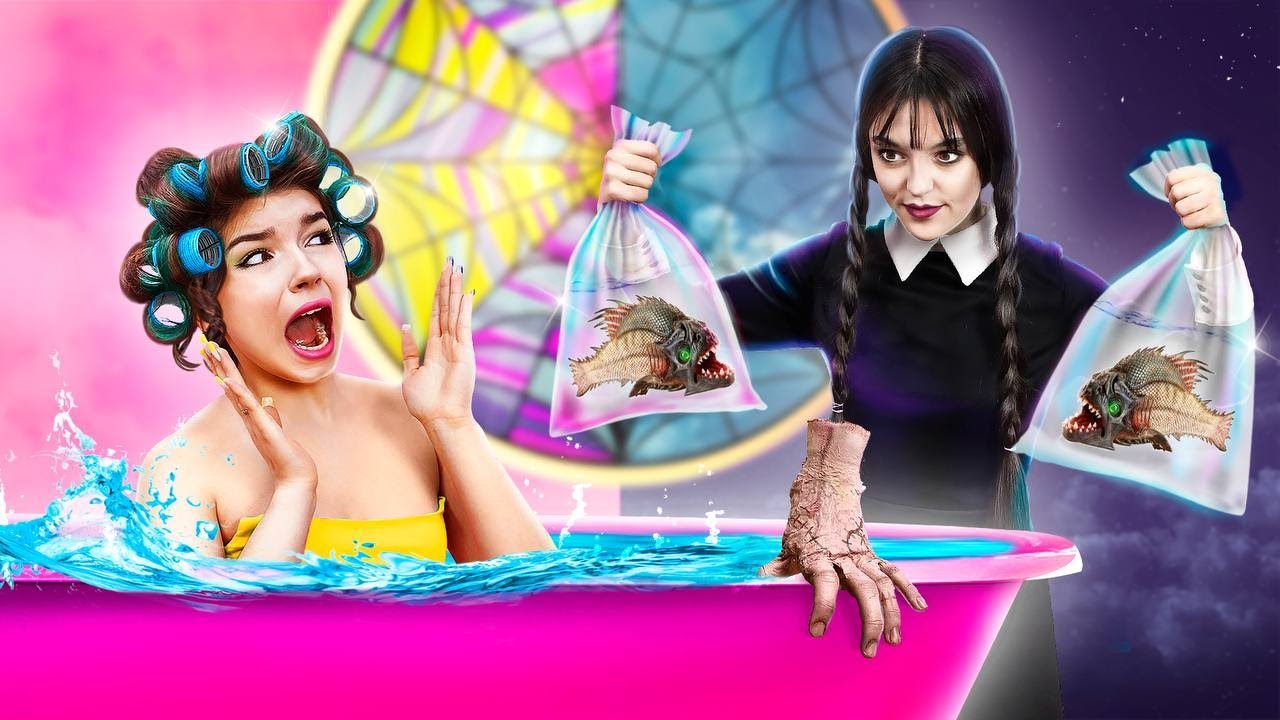 ¡Adoptamos a Wednesday Addams! Chica Mala en una Buena Familia - YouTube
