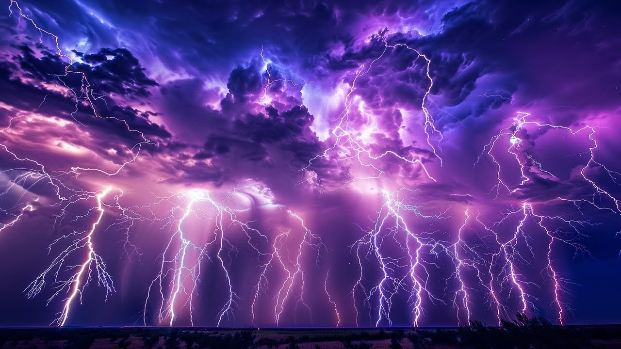 REAL THUNDERSTORM Sounds Ambience for Sleeping & Relaxing | Heavy Rain ...