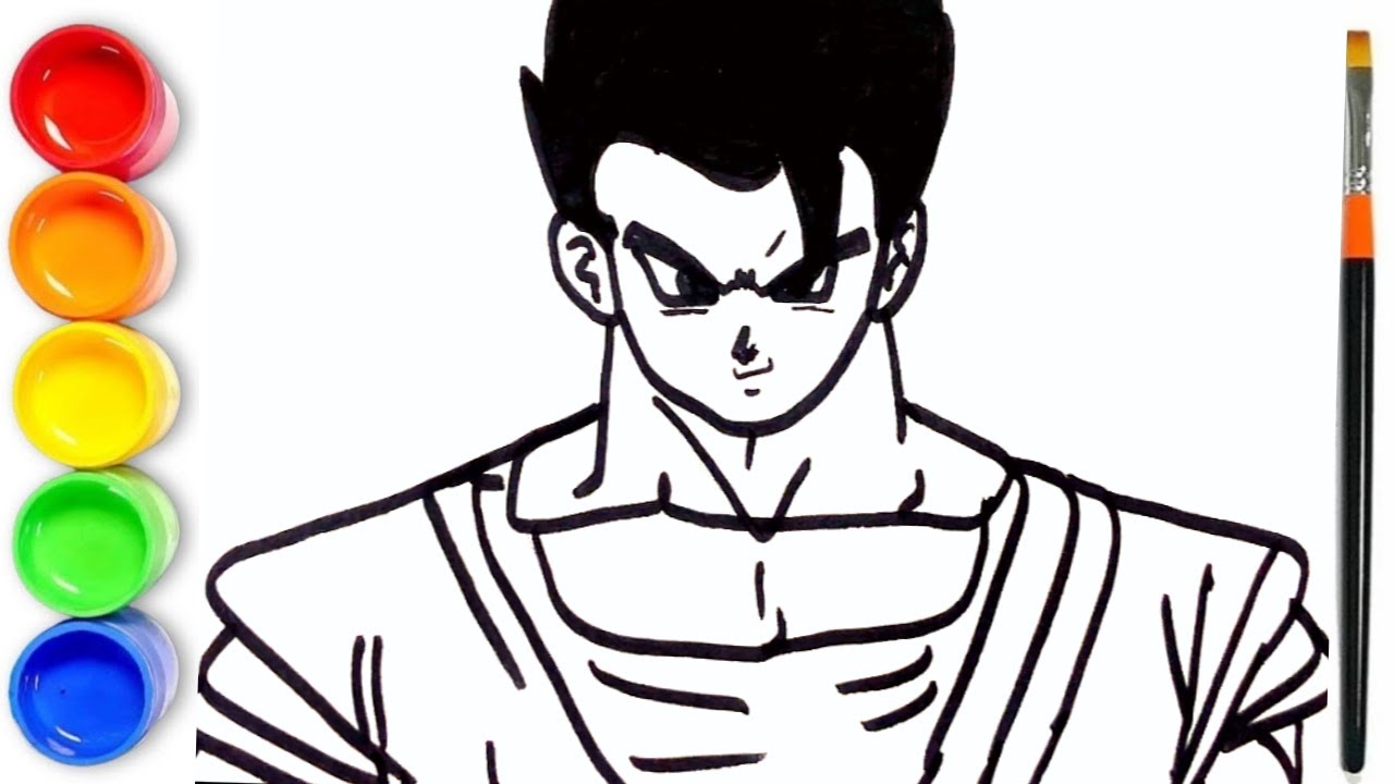 How to draw Gohan | Dragon Ball | Drawing Gohan | Gohan Step By Step ...