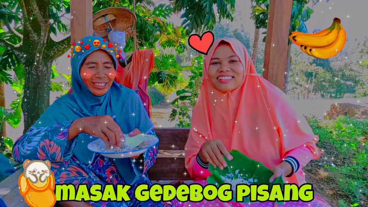 Masak gedebog pisang•hmm mantep 🤭•||kuliner makanan Indonesia|| - YouTube