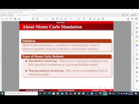 Monte Carlo Simulation || Bootstrapping (Basic Concept) || - YouTube