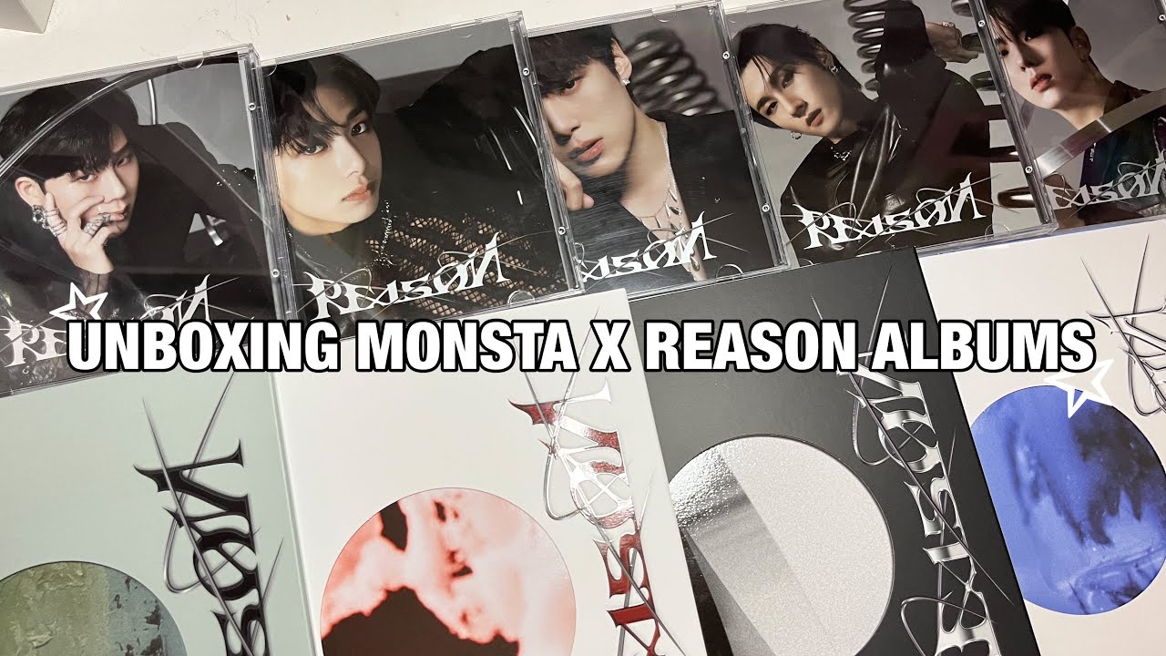 unboxing (almost) every version of monsta x mini album, Reason - YouTube