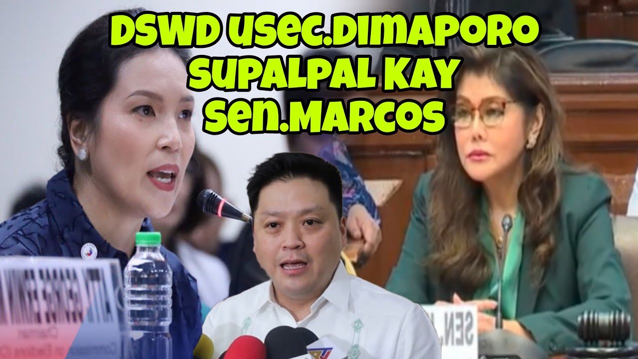 Usec.Dimaporo Vs Sen.Marcos nagkainitan Usec nagisa AKAP DSWD under HS ...