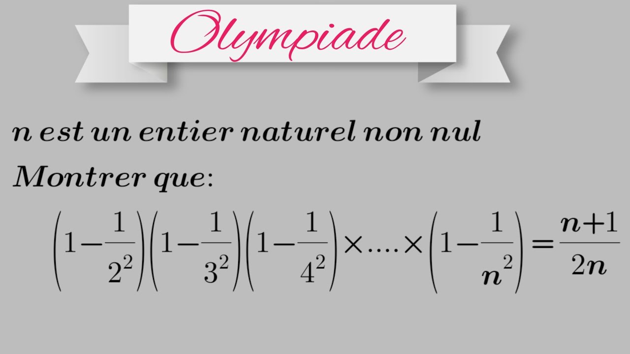 Olympiade maths pour collège. - YouTube