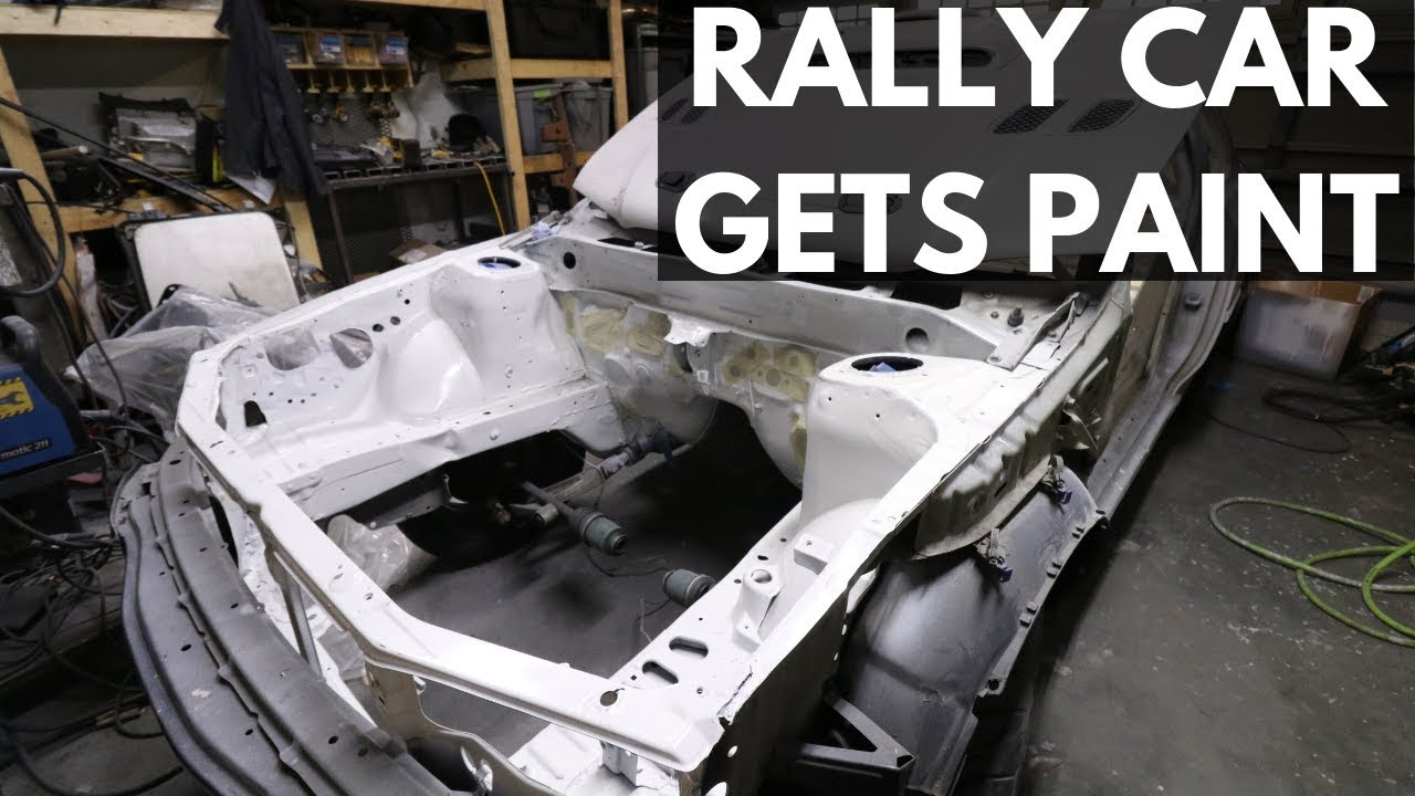 Painting the Engine Bay of the Subaru GC8 Rally Car - YouTube