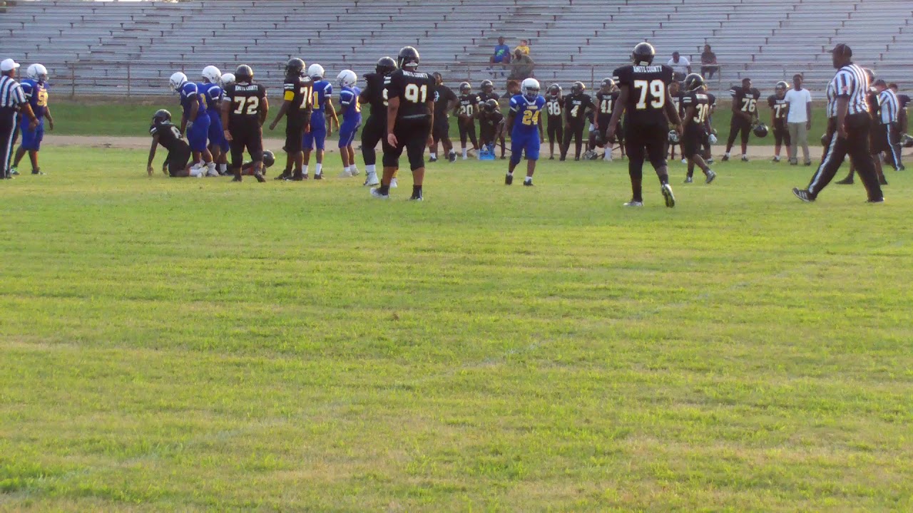 Jamarcus Jackson #8 LB/RB Jefferson co Jr High tackle vs Amite Co ...