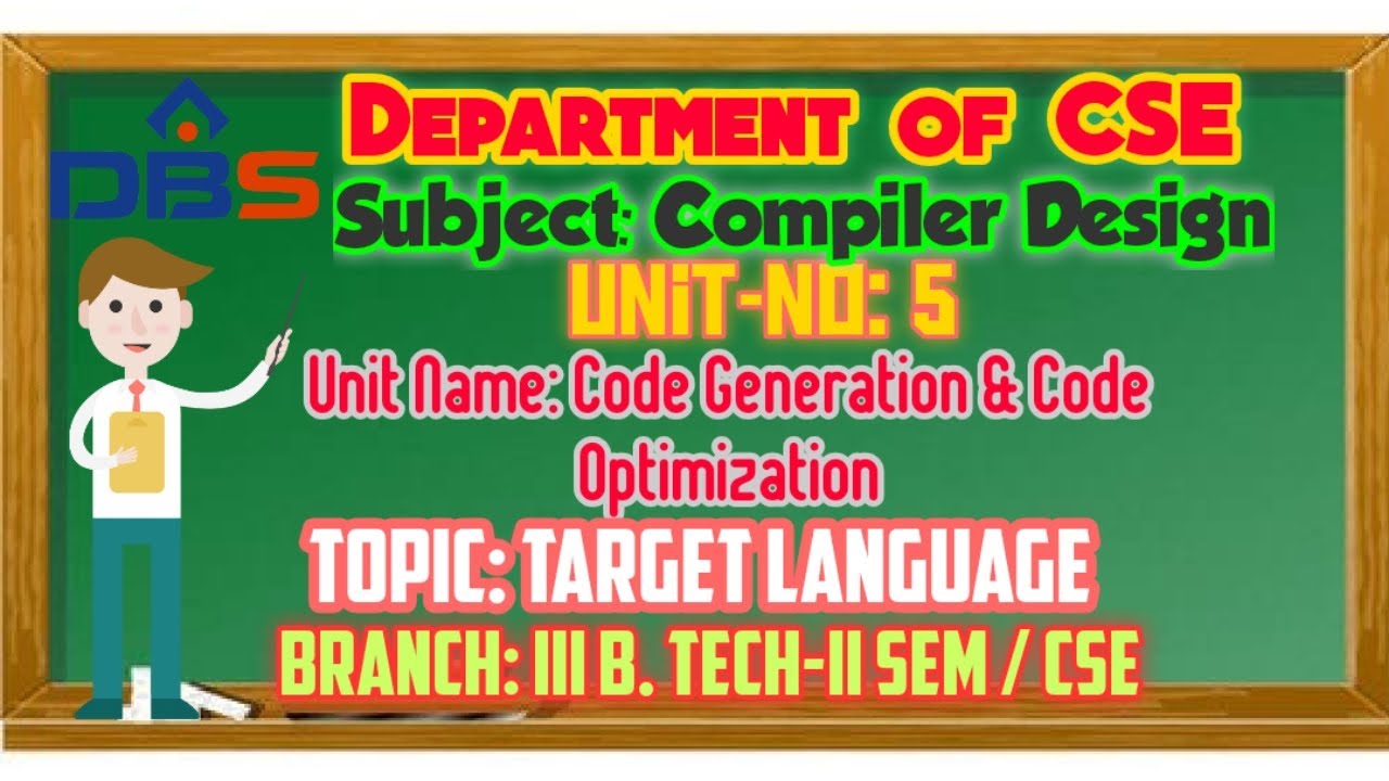 Target Language | Instructions And Addressing Modes | Compiler Design | CSE | DBSIT | DBS Talks ...