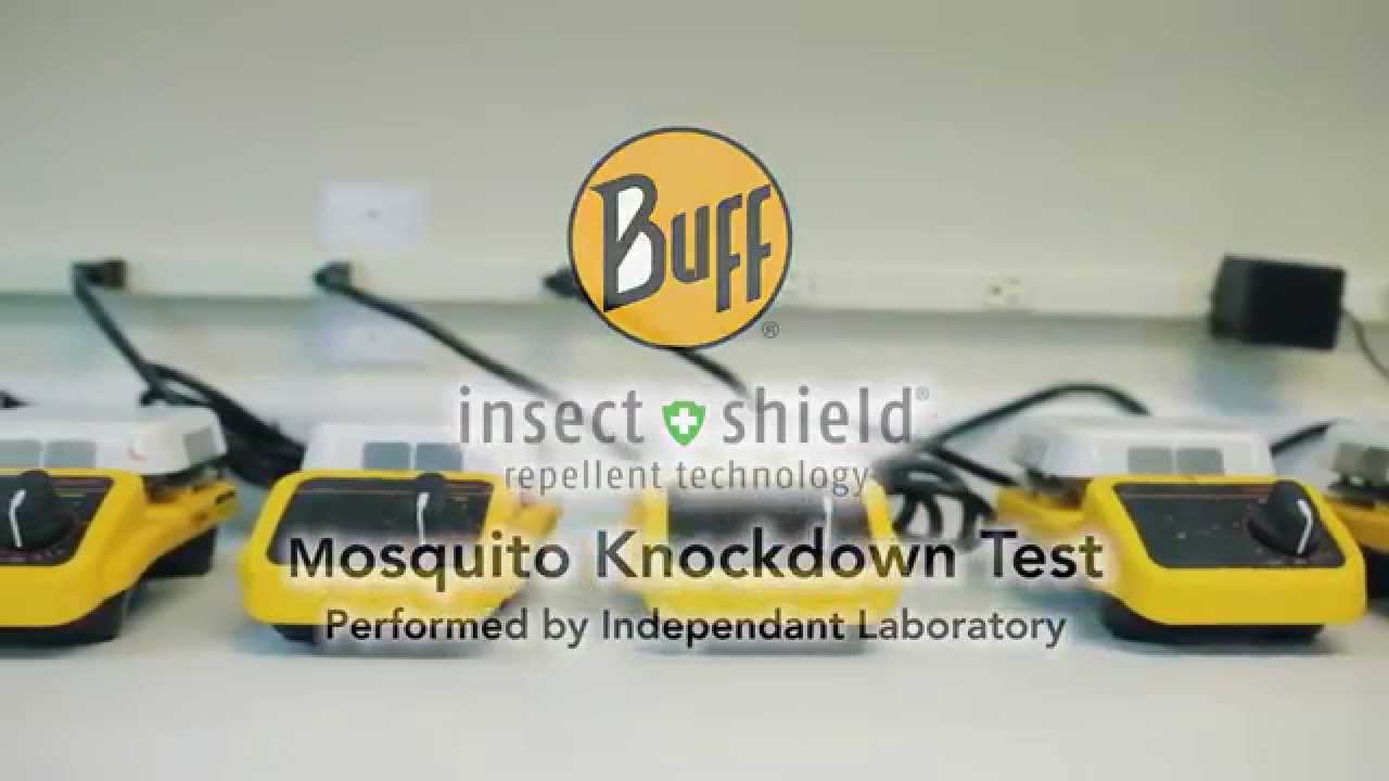 Insect Shield BUFF® Mosquito Knockdown Test - YouTube