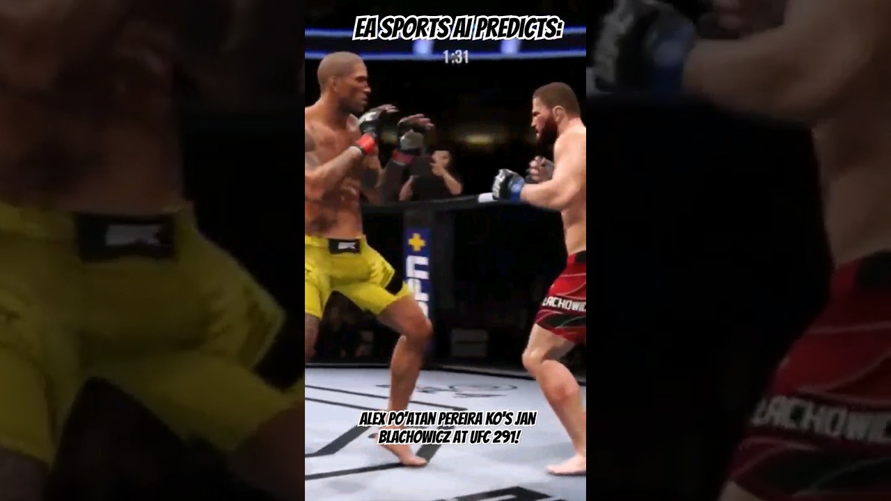 EA Sports AI Predicts: Alex Po'Atan Pereira will KO Jan Blachowicz in ...