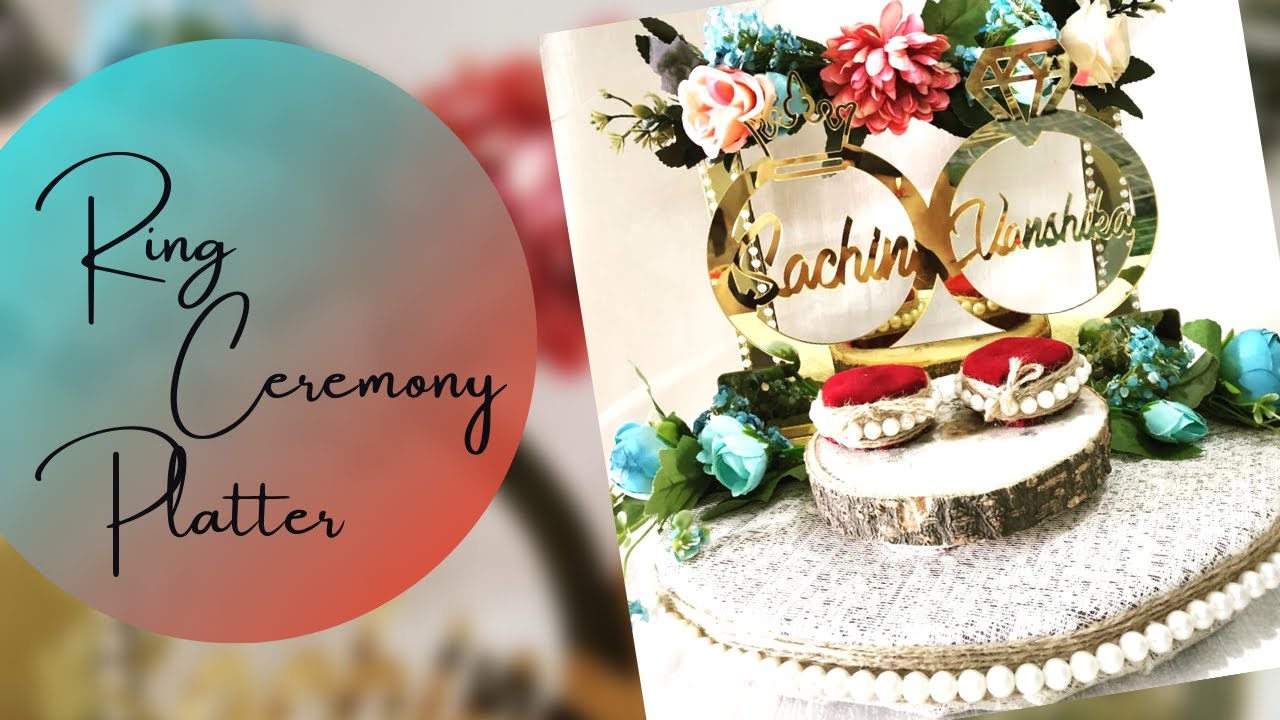 How to make Ring platter on Engagement | DIY Ring platter | Ring ...