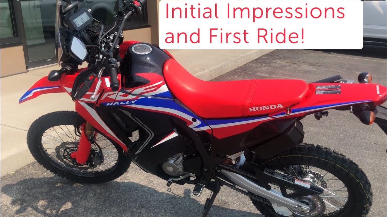 Honda CRF 300 Rally Initial impressions and first ride! Found a ...