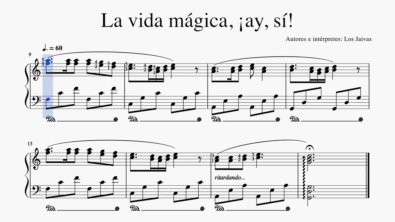 La vida mágica, ¡ay, sí! - Ejercicio 66 - PiPoChi - Piano Popular ...
