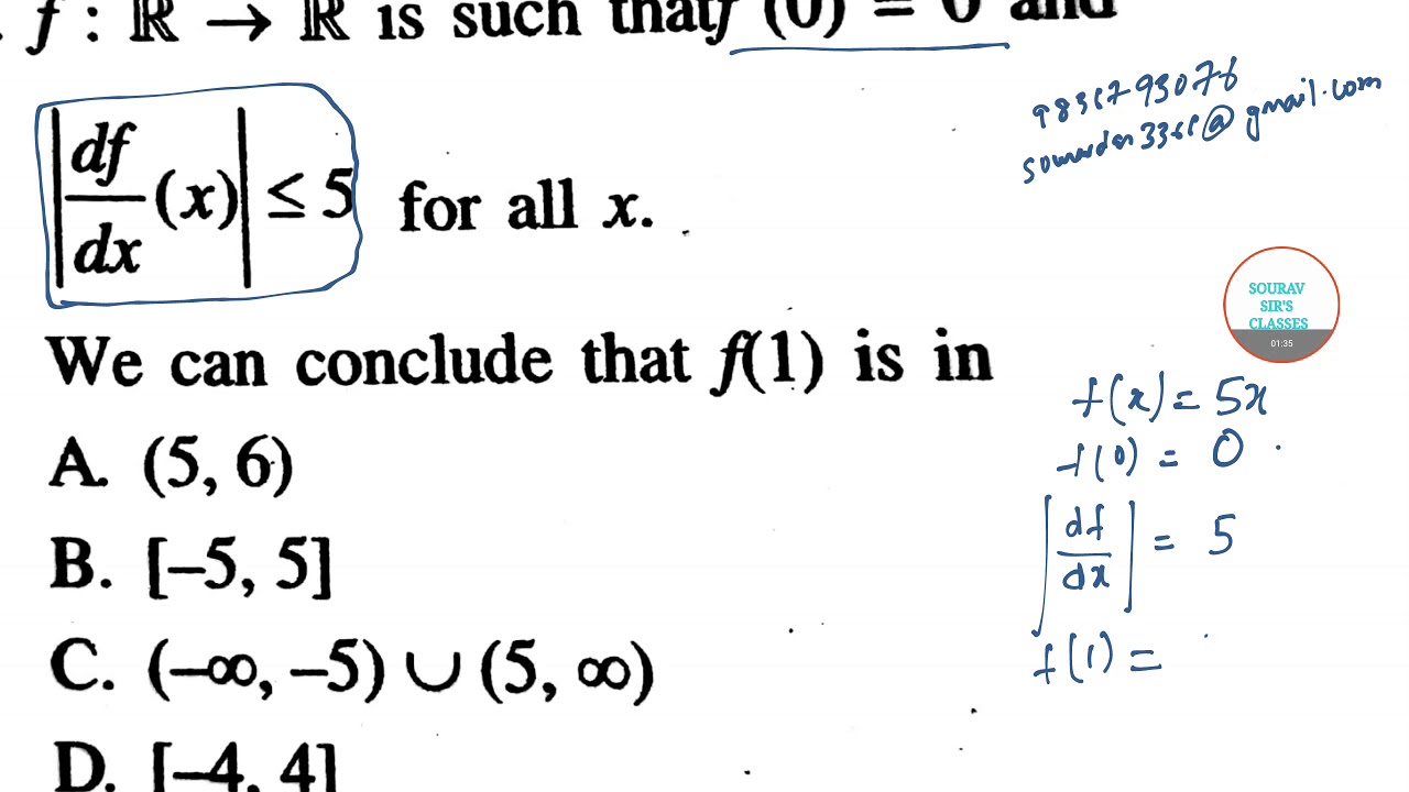 MATHEMATICAL SCIENCES 1 OBJECTIVE QUESTIONS ONLINE LECTURES, STUDY ...
