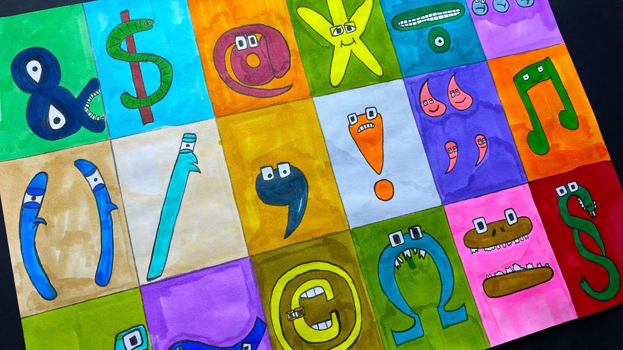 Drawing Symbol Lore: All Parts. Full version / Alphabet Lore Humanized🖌 ...
