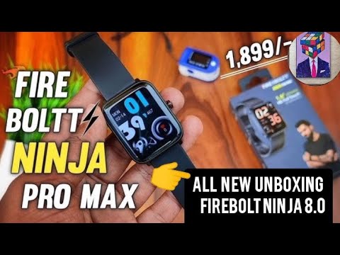 Fire boltt ninja pro Max smart watch unboxing 💯💯 - YouTube