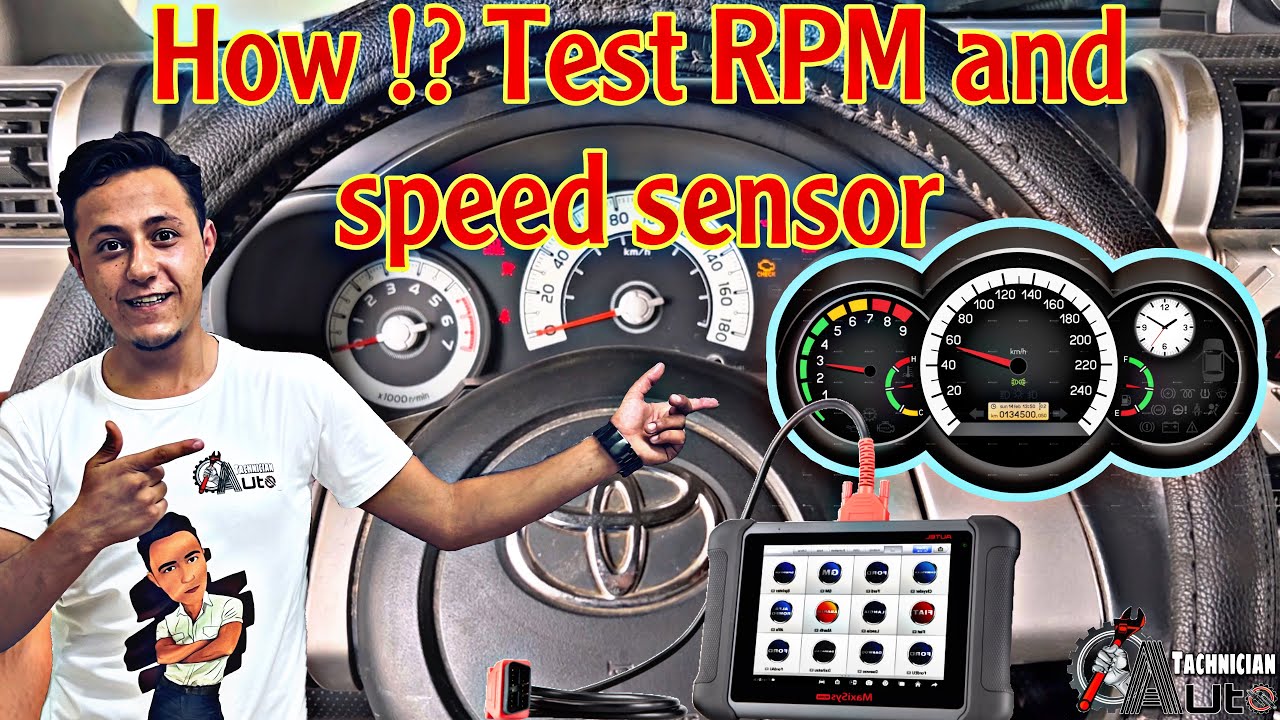 How test RPM and speed sensor طريقة الفحص وتفريق بين عطل في عداد السرعه ...