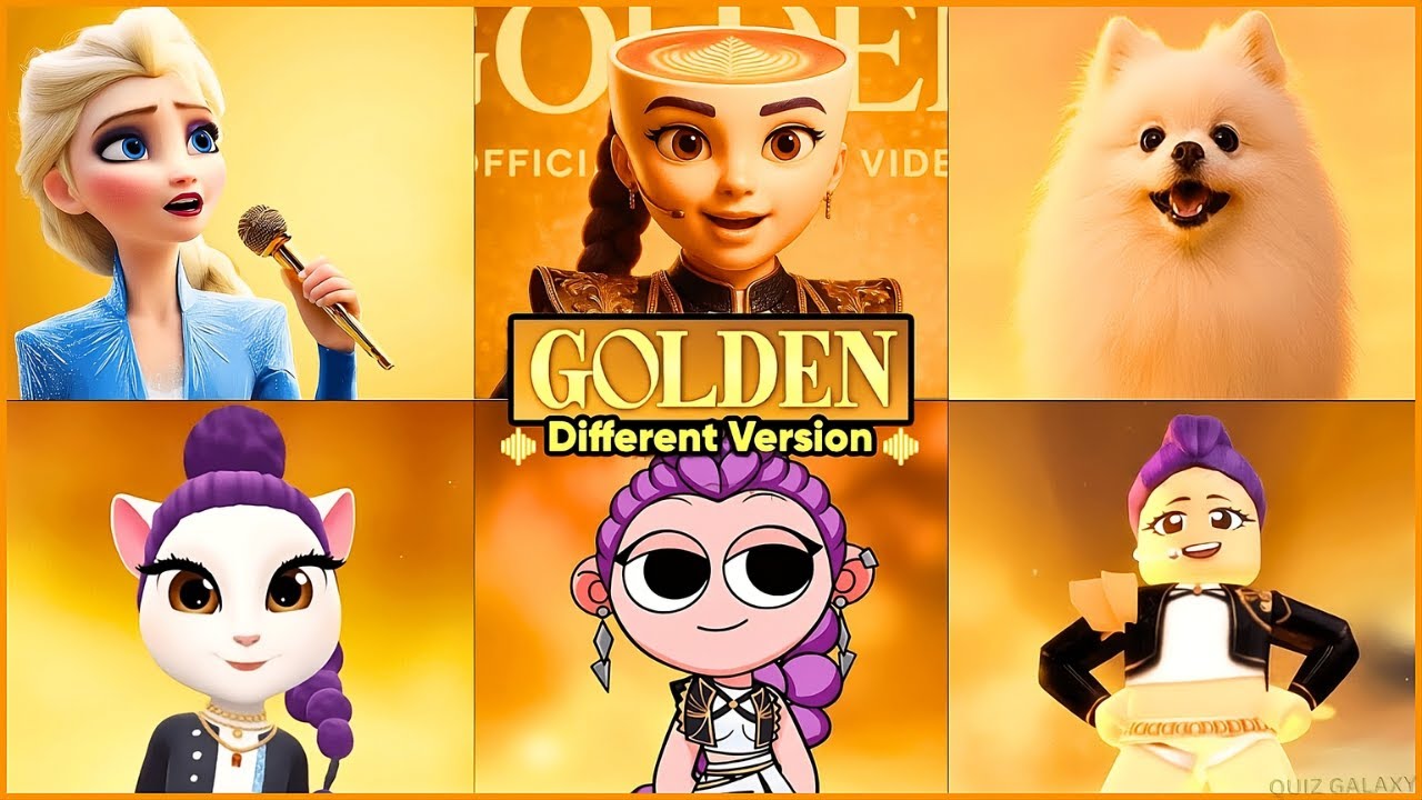 The Song "GOLDEN"Huntr/x Through Different Versions — Guess The Song ...