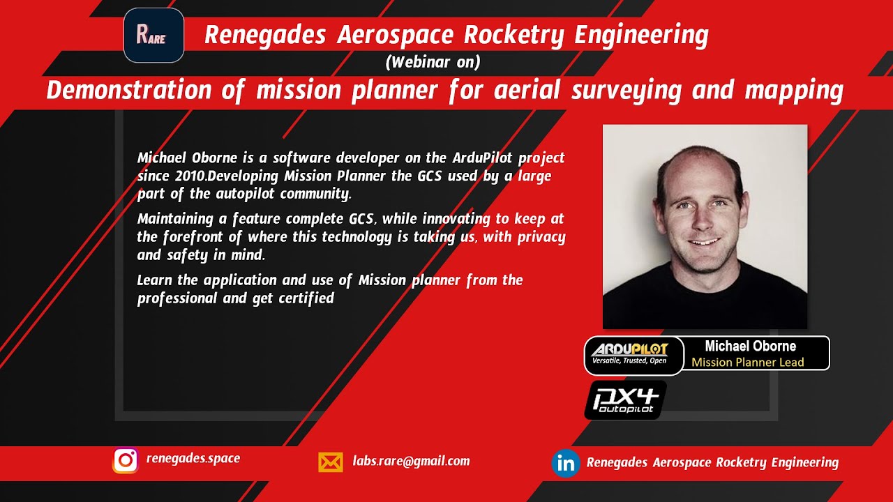 Demonstration of using Mission Planner for Surveying and Mapping with | Michael Oborne - YouTube