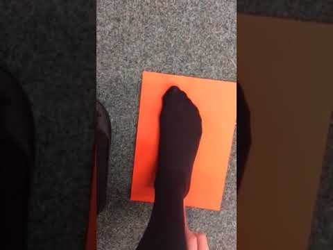 Step 1 - draw around your foot - YouTube