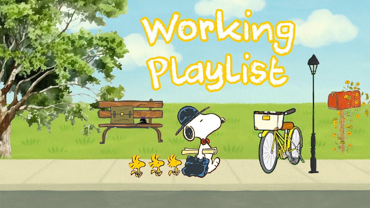 Hard working Snoopy 🌞🐶 Jazz Playlist to Boost Focus and Study - YouTube