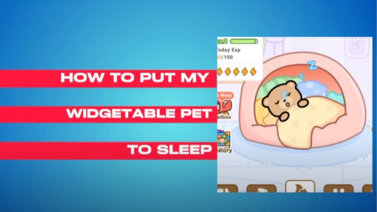 How To Put My Widgetable Pet To Sleep (Easy Tutorial) - YouTube