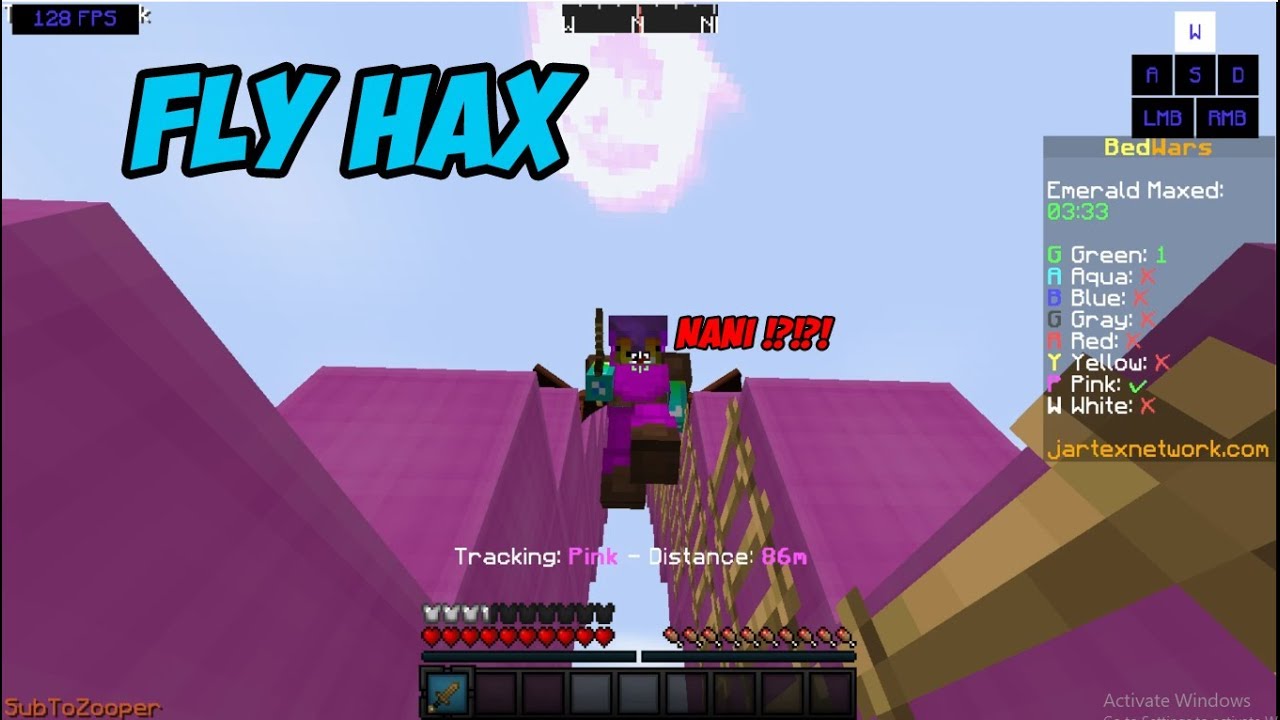 FLY HACKING IN BEDWARS...oh yeah - YouTube