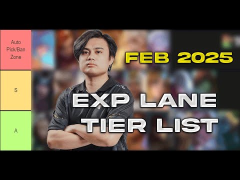 MLBB EXP Lane Tier List (FEB 2025) - YouTube