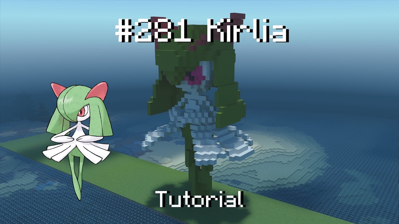 How to build a Pokémon kirlia statue in Minecraft (Tutorial) - YouTube