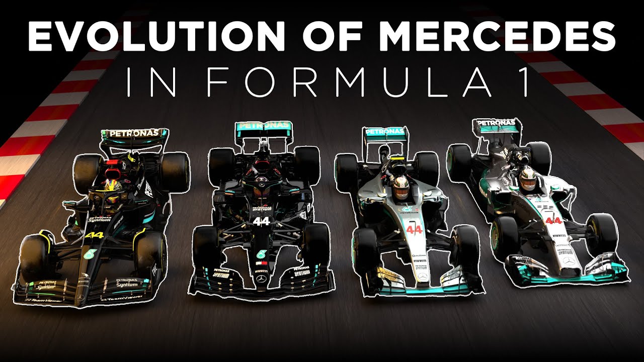 How Mercedes Evolved in F1 in 10 yrs 😮 #f1 #formula1 - YouTube