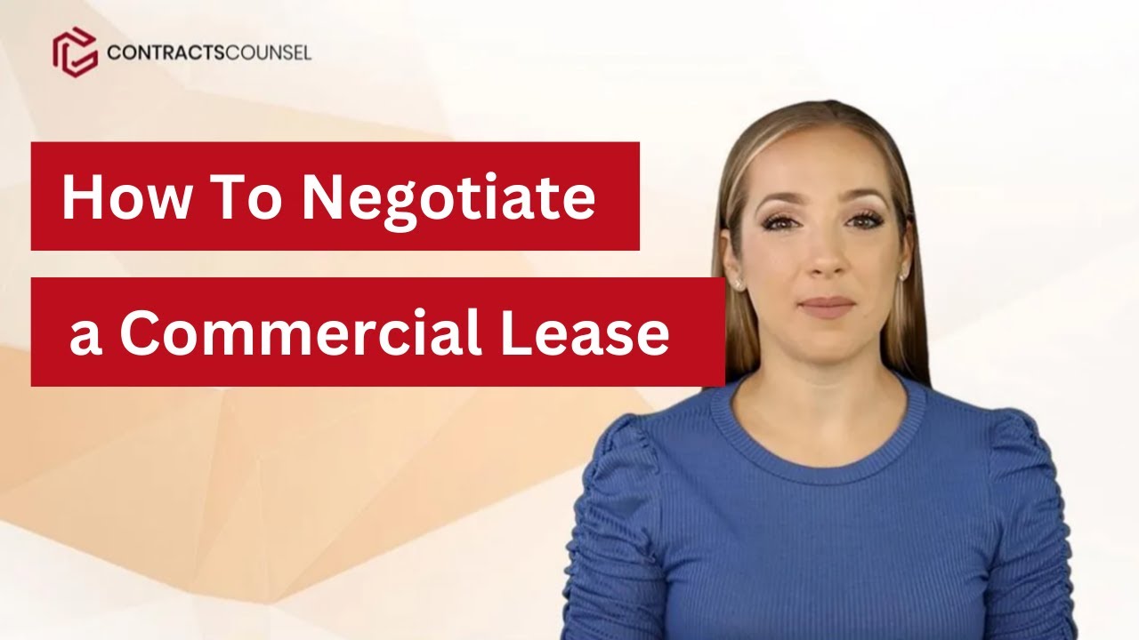 How To Negotiate a Commercial Lease [Key Terms Overview] - YouTube