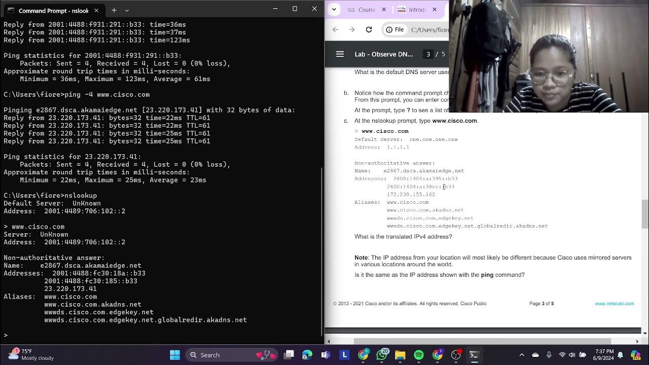 Lab 15 4 8 Observe DNS Resolution - YouTube