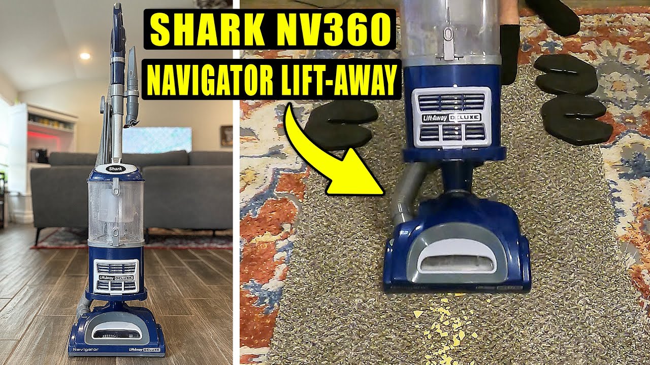 Review & Test of Shark NV360 Navigator Lift-Away Vacuum! - YouTube