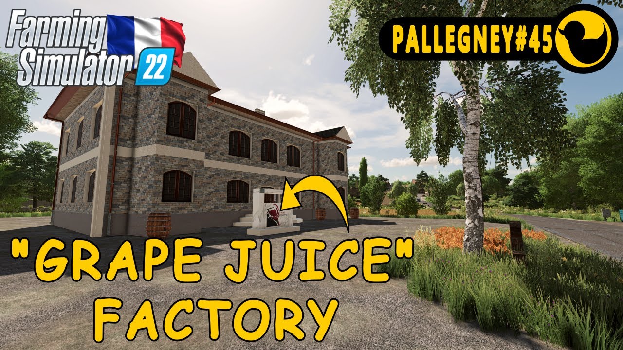 I BUILT A FERMENTED GRAPE JUICE FACTORY|PALLEGNEY#45|FARMING SIMULATOR ...