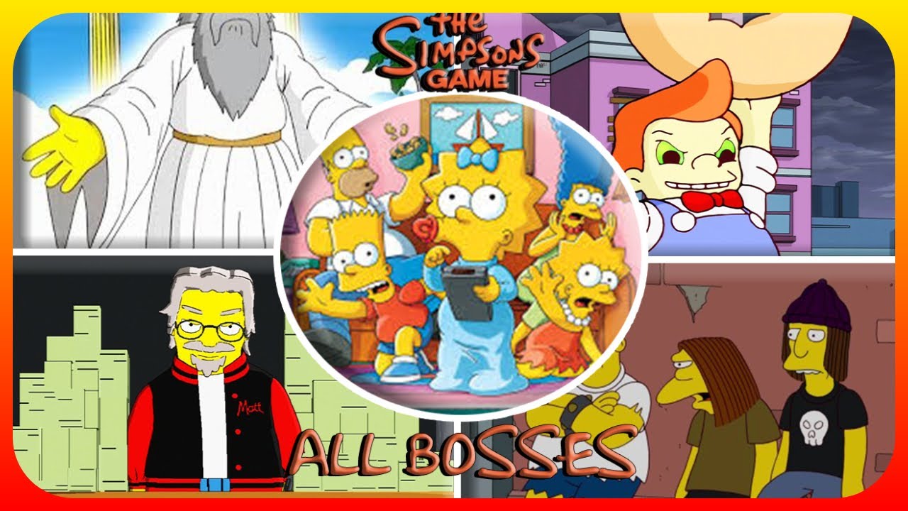 The Simpsons Game All Bosses (DS) - YouTube