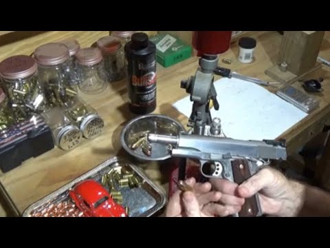RELOADING THE BERRY 45 ACP PLATED BULLET for RELIABILITY ! - YouTube