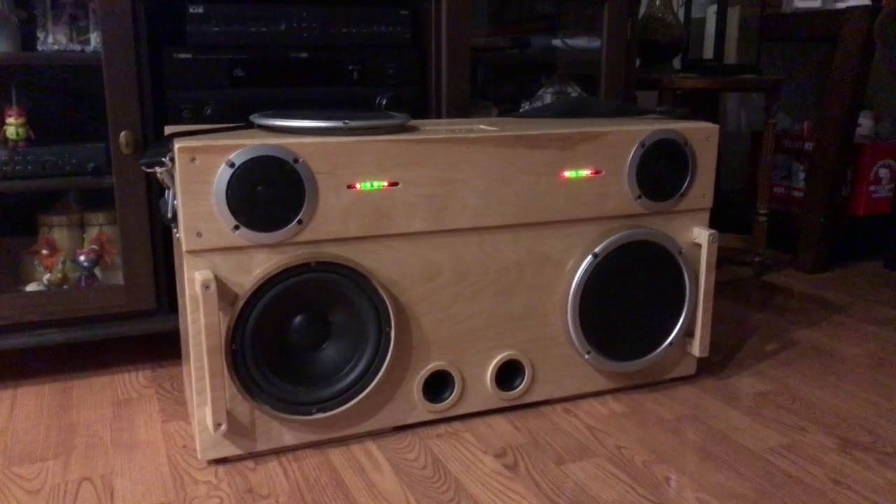 Homemade Bluetooth Retro Boombox Build 2 - YouTube