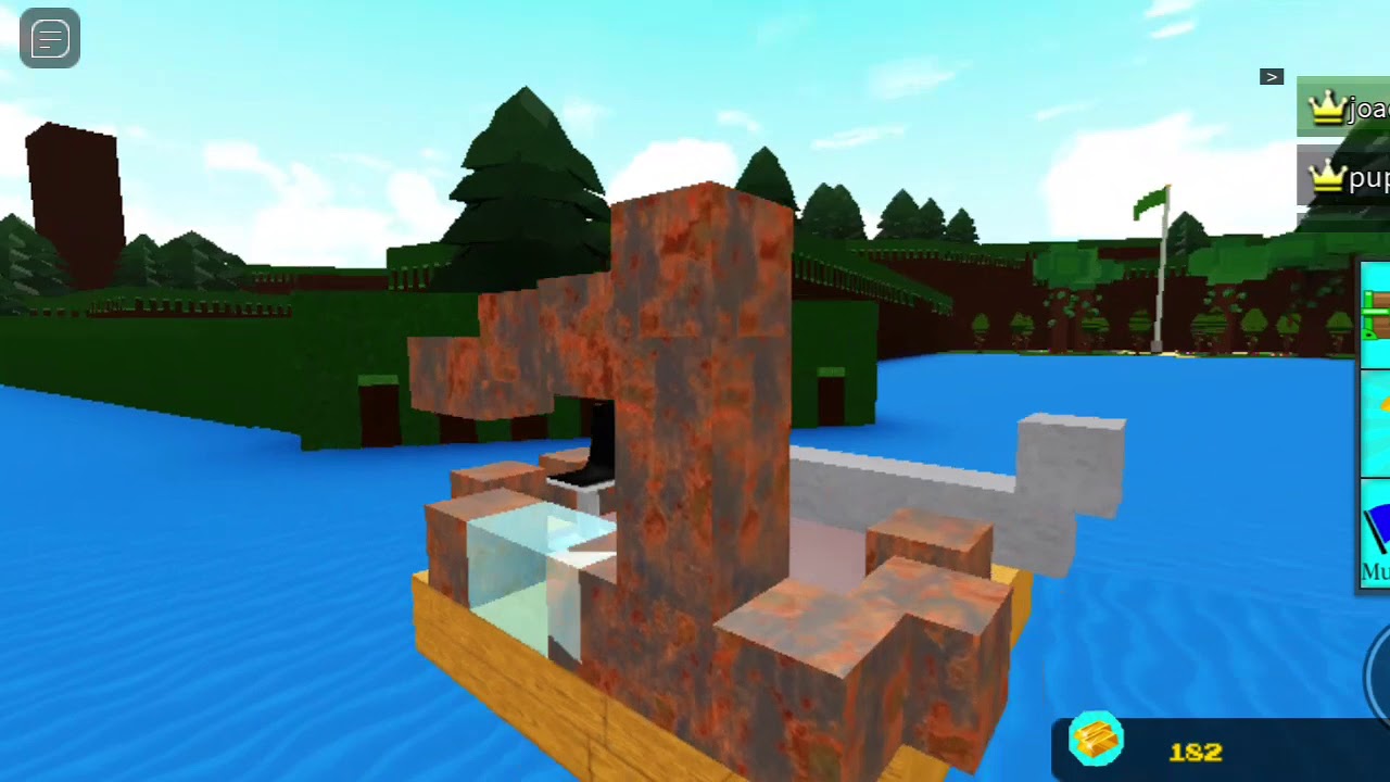 Jogando construa um barco no roblox - YouTube