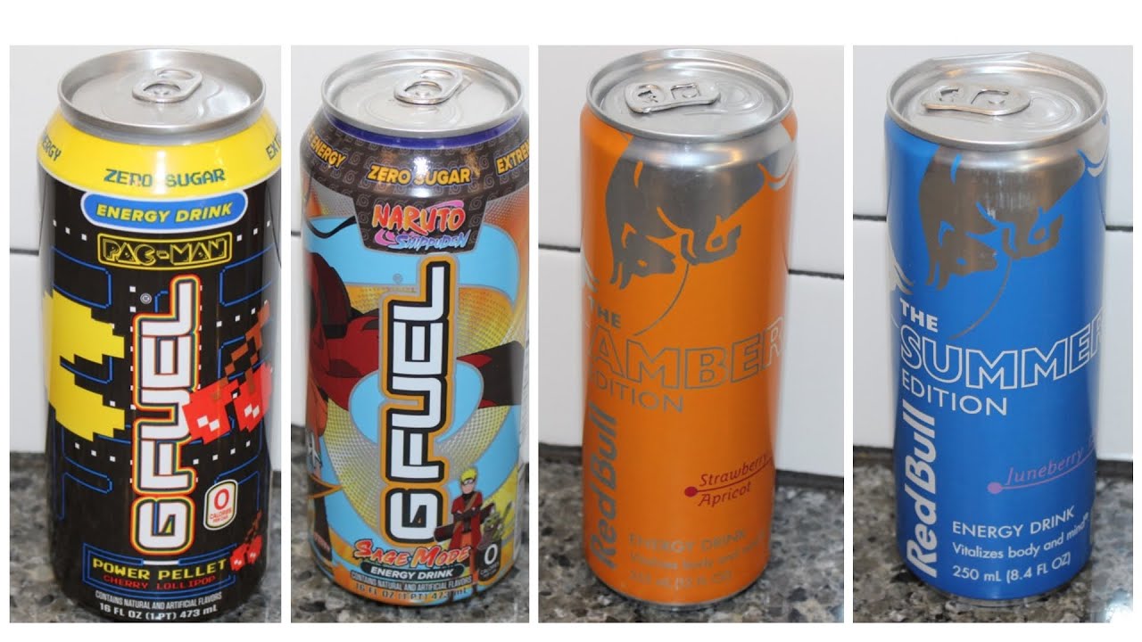 G Fuel Pac-Man Cherry Lollipop, Naruto Shippuden Sage Mode & Red Bull ...
