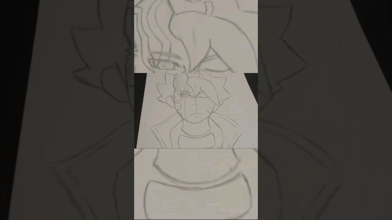 DRAWING BORUTO OTSUTSUKI MODE IN MY SKETCHBOOK - YouTube