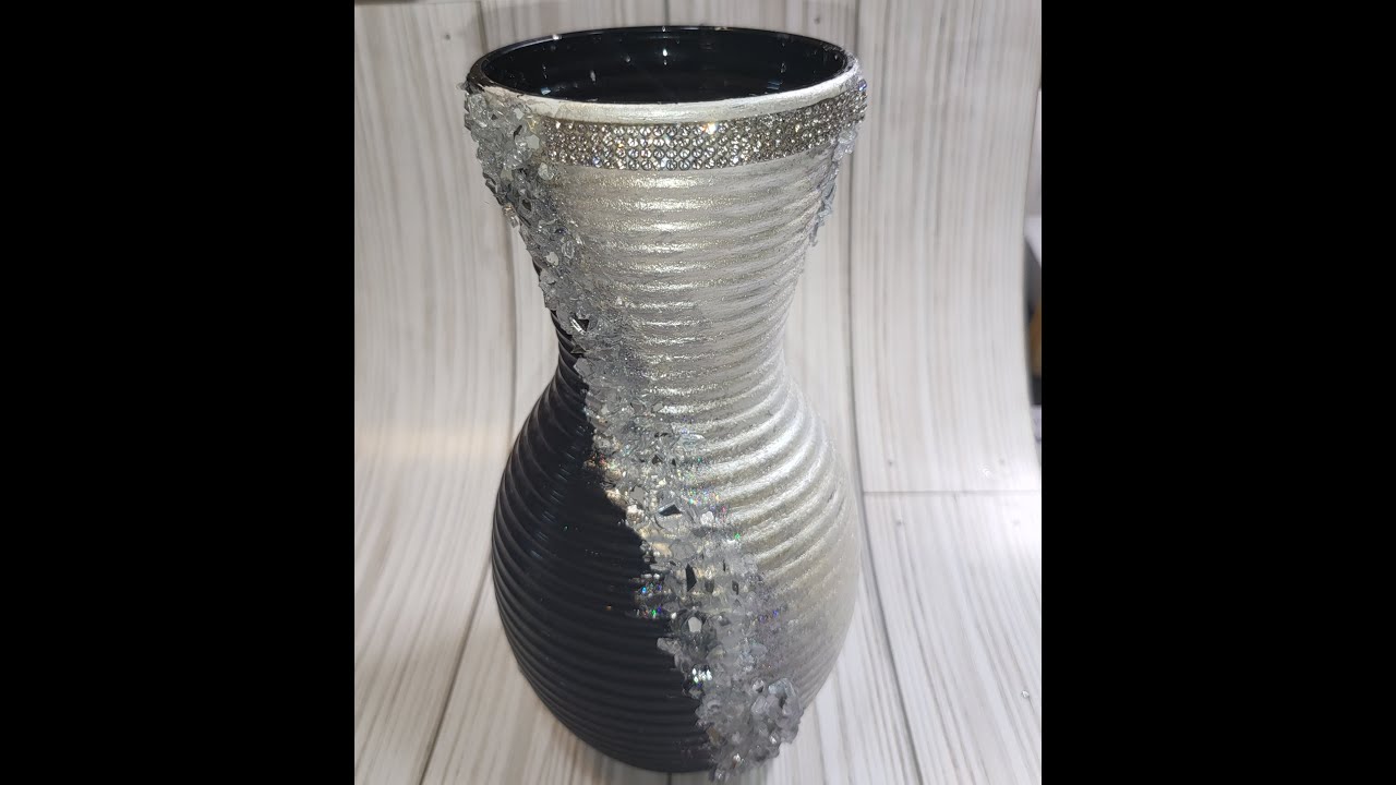 Craft with me LIVE May 21 2023 - Glam Vases - Make Glam Bookend Vases Using Dollar Tree Vases ...
