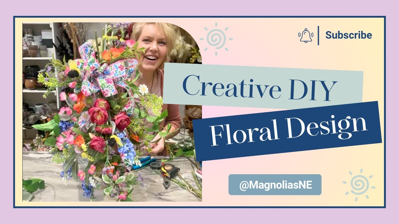 Master Floral Designer Live Design - Spring Silk Floral Designs - YouTube