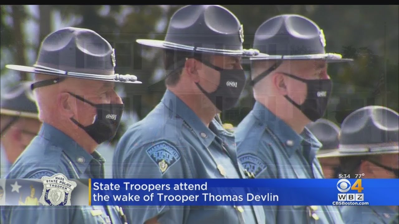 Wake Held For Trooper Thomas Devlin - YouTube