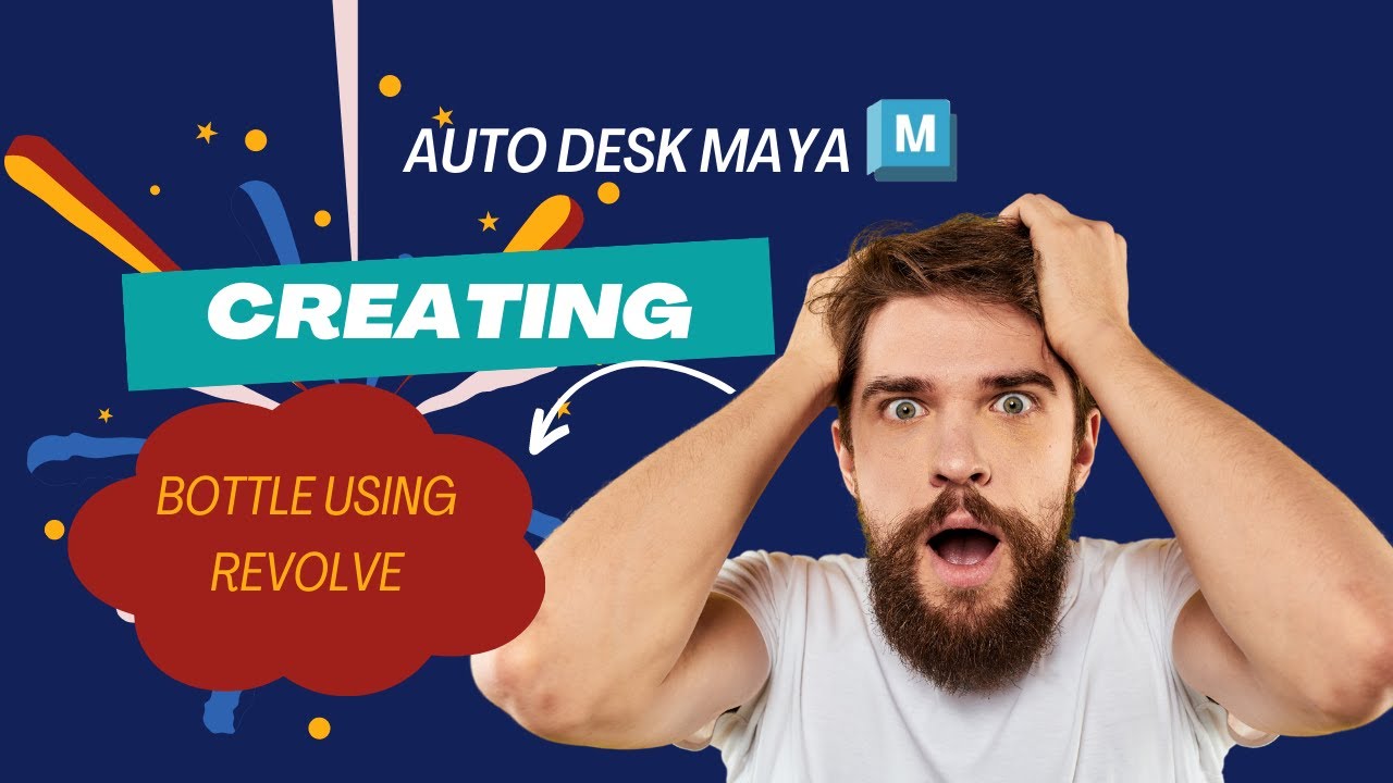 Creating a Bottle in Autodesk Maya Using the Revolve Option - YouTube