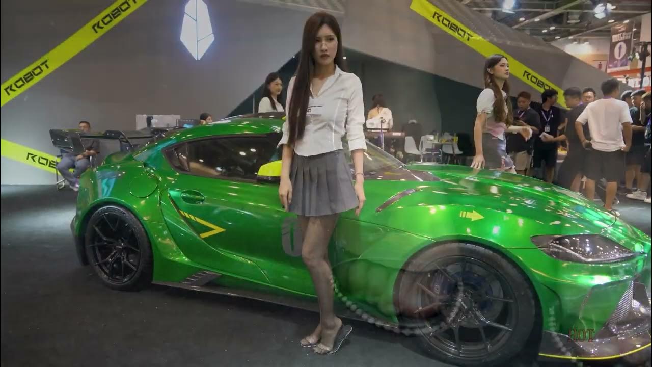 4K 2023 苏州GTShow改装展 003acing model 레이싱모델 车模 - YouTube