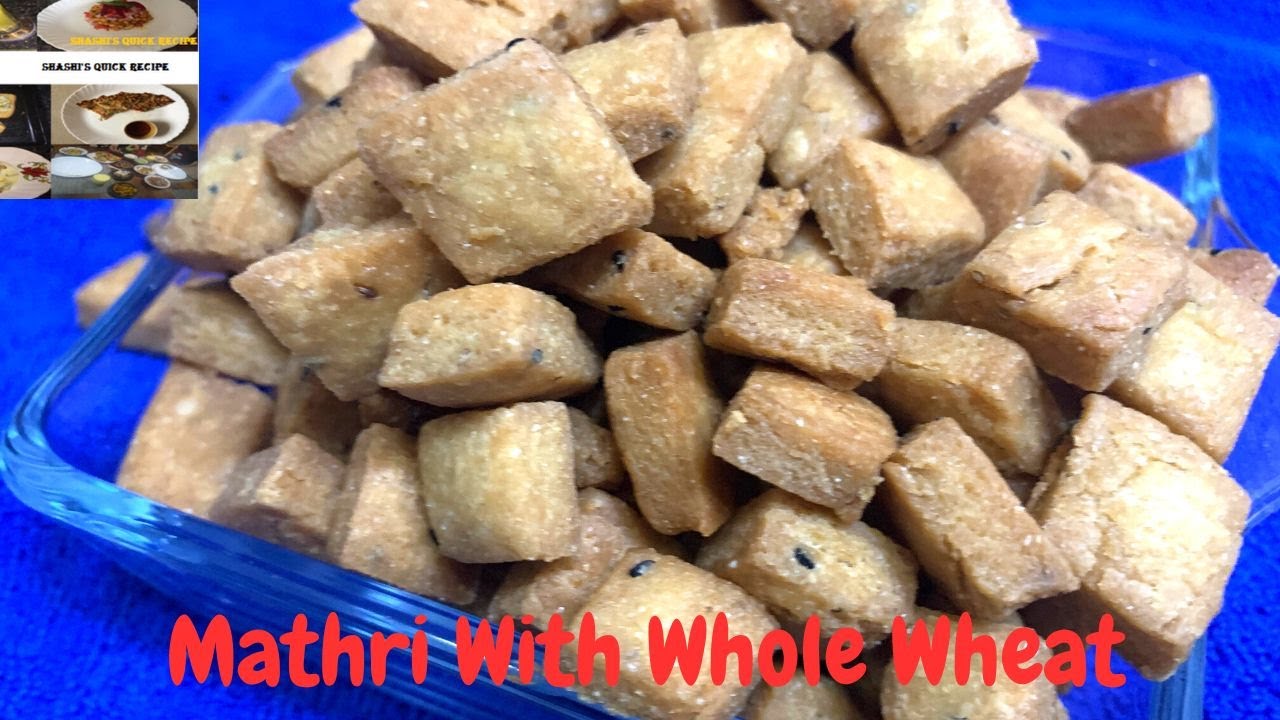 Aata Mathri||Wheat Mathri Recipe on this Holi||Tea-time snack||Crispy ...