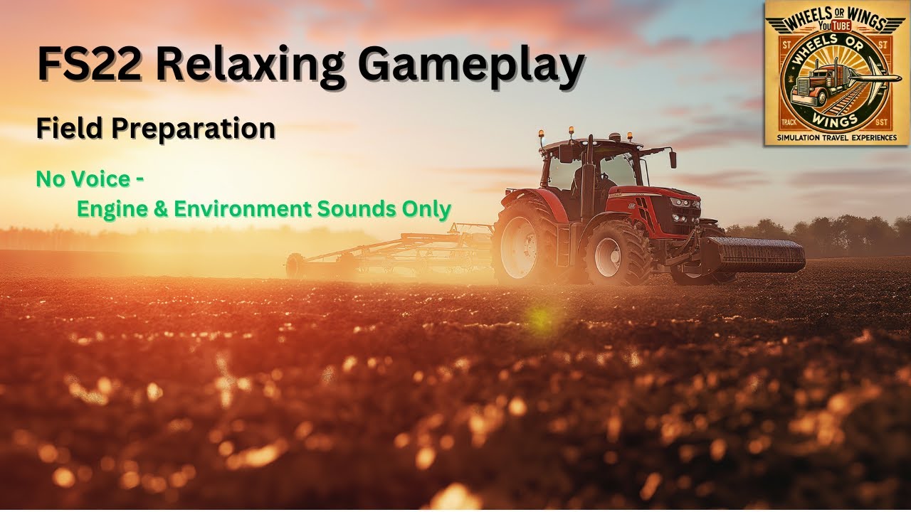 FS22 Pure Farming Experience: Tractor Cab View | No Commentary, Just ...