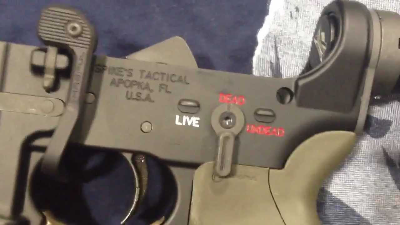 Spikes Zombie AR-15 Lower / My First Build - YouTube