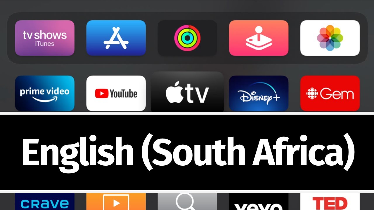 How to Change Apple TV Language to English (South Africa) | Apple TV 4K ...