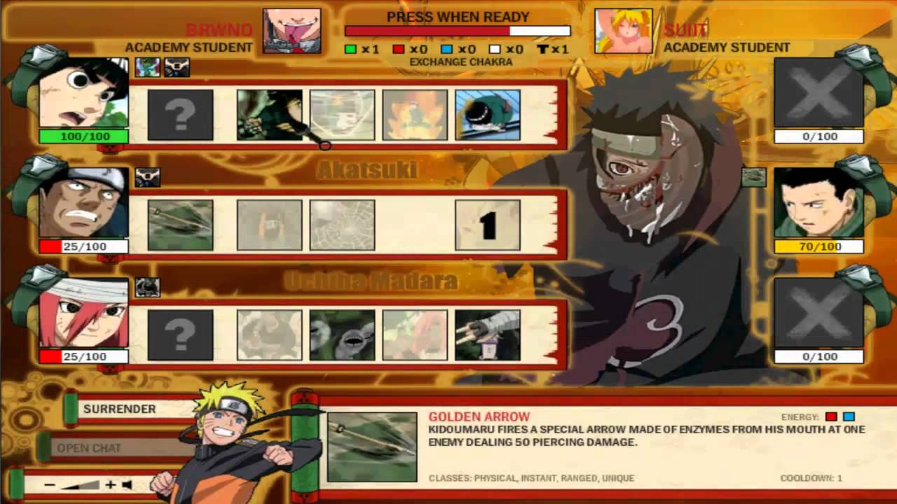 Naruto Arena : Teams to go Anbu - YouTube